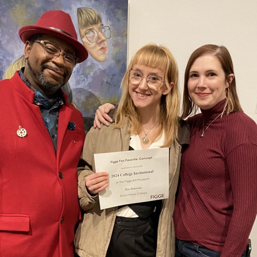 Student artist Zoe Petersen wins award in Figge art invitational ...